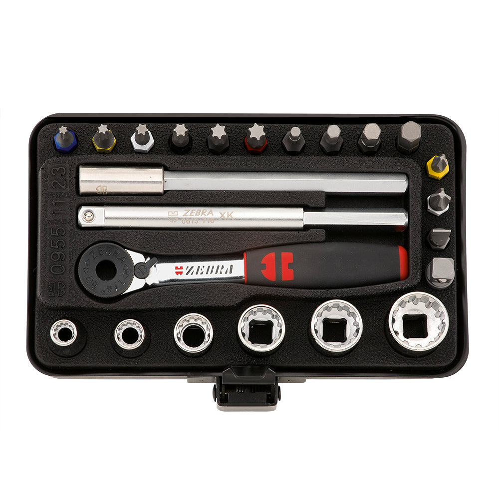 1/4" Socket Wrench Mini Set - 23 Piece – Würth Tools Official Store ...