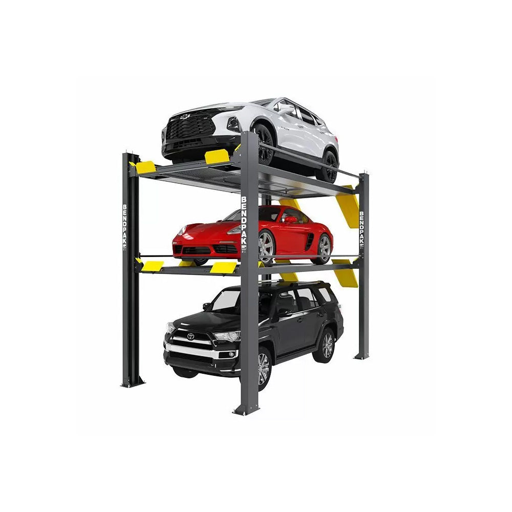 BendPak HD-973PX 9,000 and 7,000 Lb. Capacity / Tri-Level Parking Lift ...